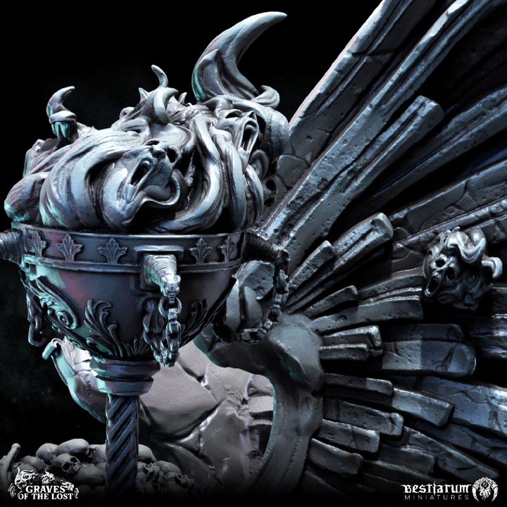 3D Printable Balefire Gargoyle | Graves of the Lost | Undead by ...