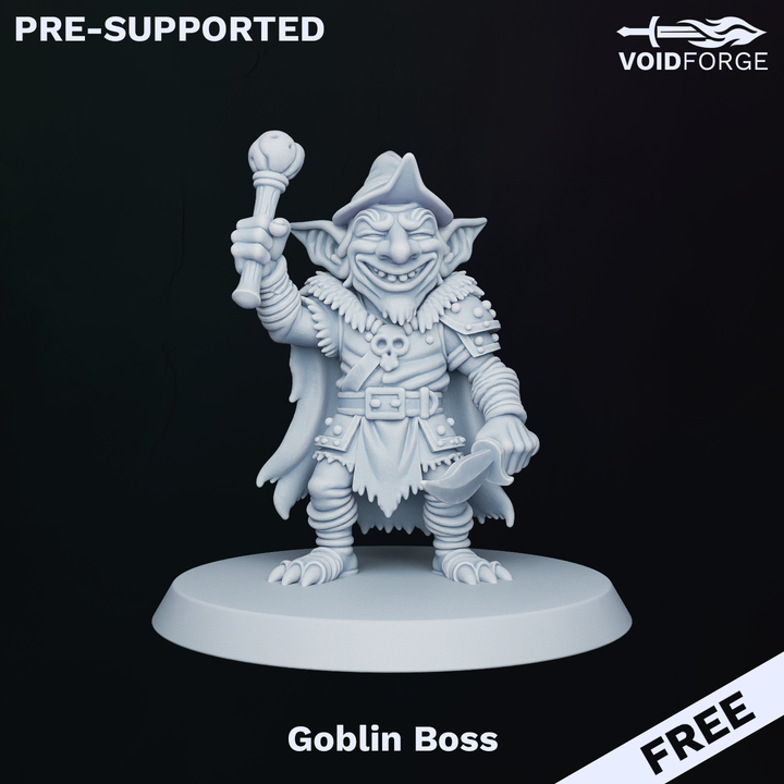 3D Printable Goblin Boss by Voidforge