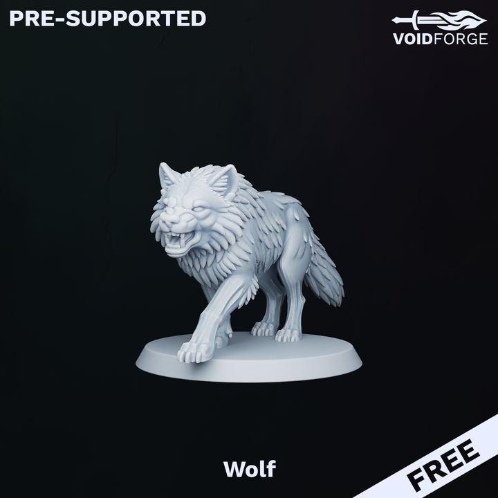 3D Printable Wolf by Voidforge