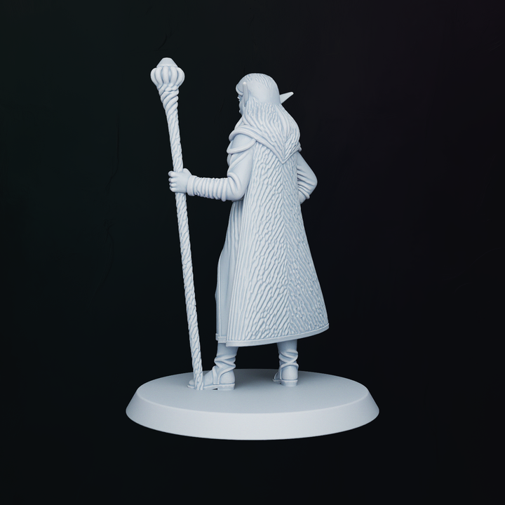 3D Printable Elf Mage by Voidforge