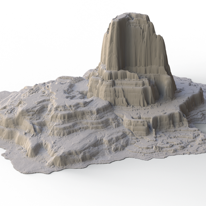 3D Printable 3D Printable Desert Rock Terrain by Evolved Tabletop Games
