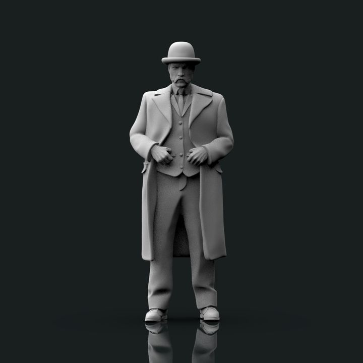 3D Printable Private Detective by 3Dimontis