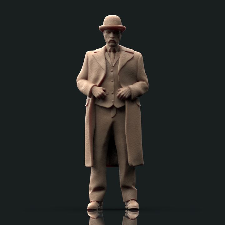3D Printable Private Detective by 3Dimontis