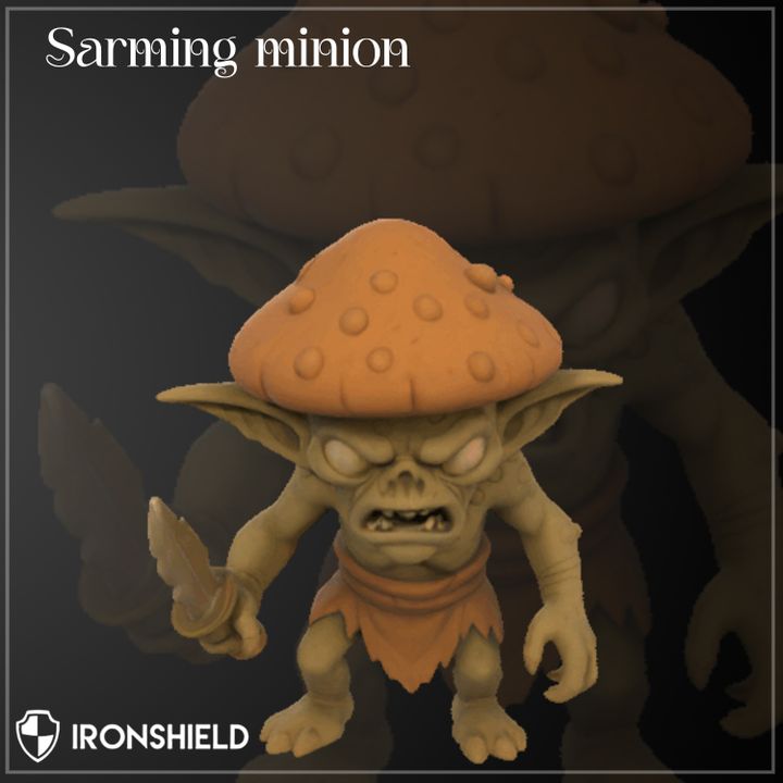 3D Printable Swarming Minion – 3D Printable Fungal Goblin Miniature for ...