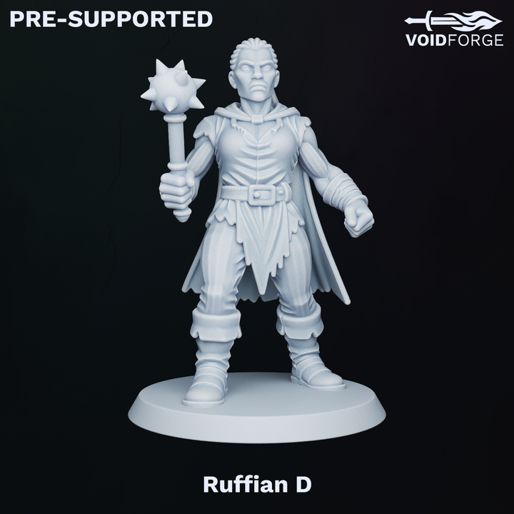 3D Printable Ruffian D by Voidforge