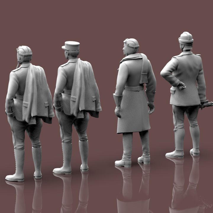 3D Printable Pilots WW1 by Dmitry Tishchenkov