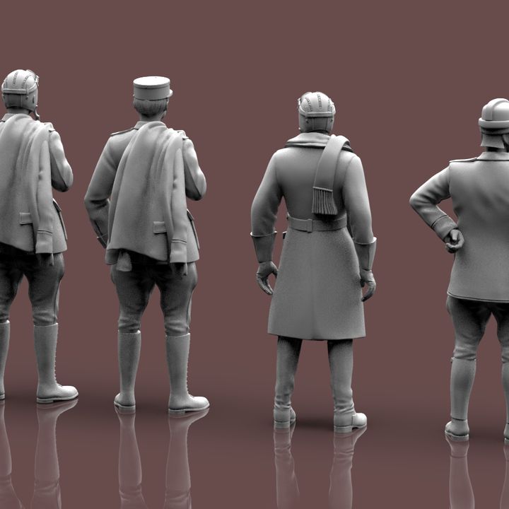 3D Printable Pilots WW1 by Dmitry Tishchenkov