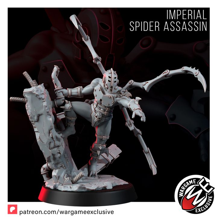 3D Printable LOYAL SPIDER ASSASSIN by Wargame Exclusive