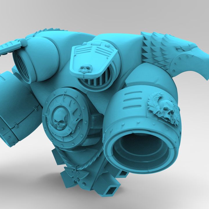 3D Printable Space Marines Jump Pack by Michal Stahovec