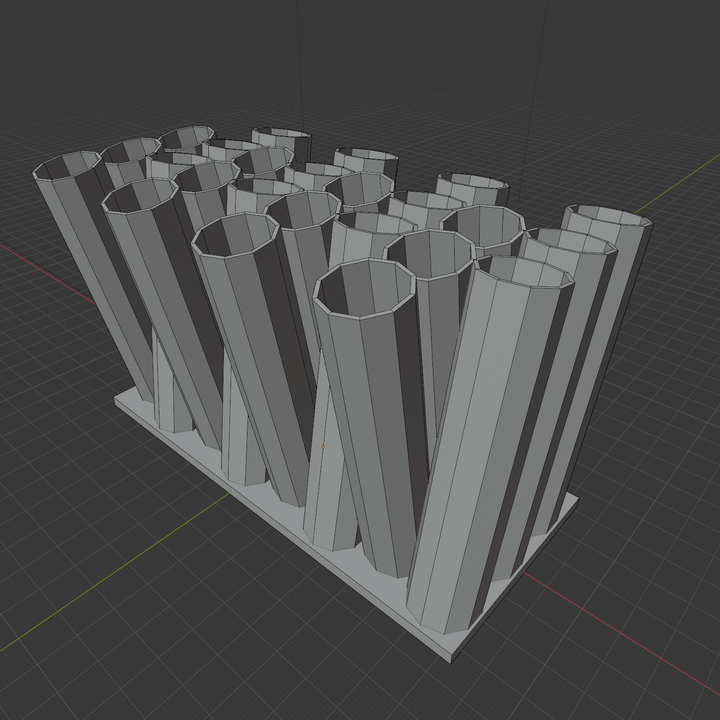 3D Printable Angled Post Brush Holder by Stanley