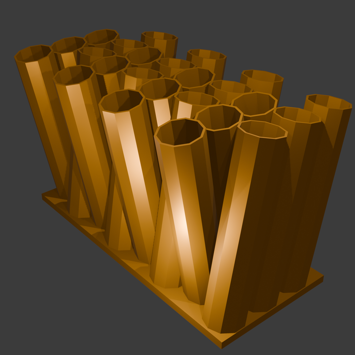 3D Printable Angled Post Brush Holder by Stanley