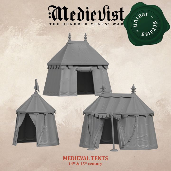 3D Printable Medieval tents, 14th & 15th century by Medievist ...
