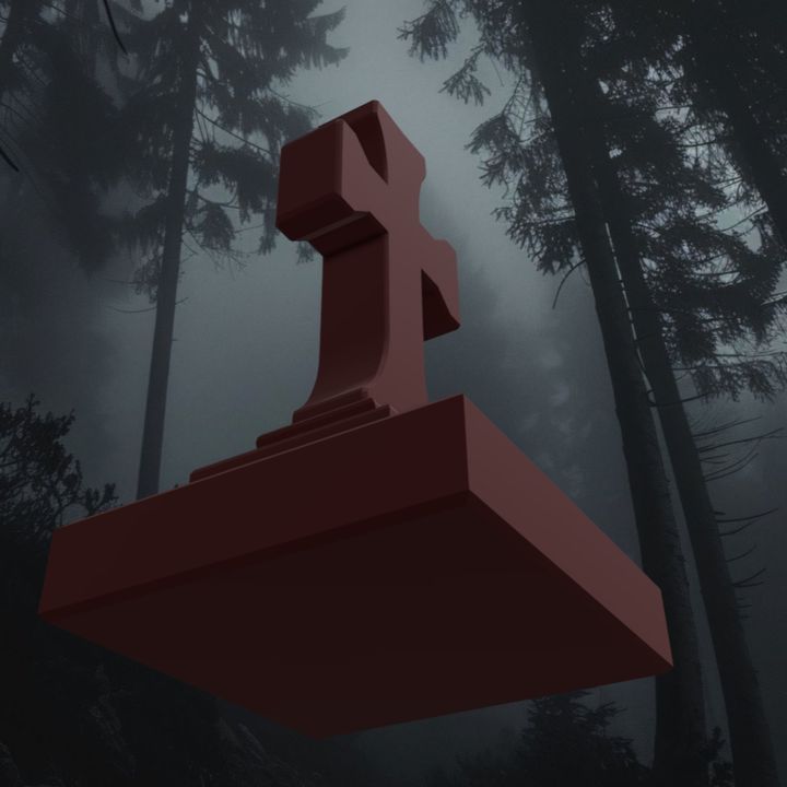 3D Printable Gothic Memorial Cross STL by david martin