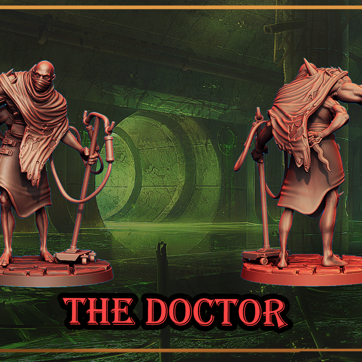 3D Printable The Doctor - Mutated Mad Scientist by Artisan Troll