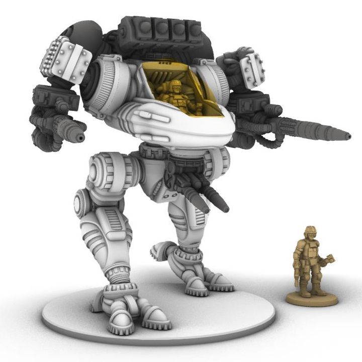 3D Printable 28mm (1/56th Scale) Consortium Viper Suit by John Bear Ross