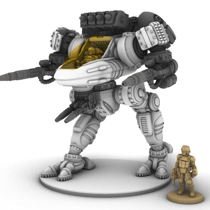 3D Printable 28mm (1/56th Scale) Consortium Viper Suit by John Bear Ross