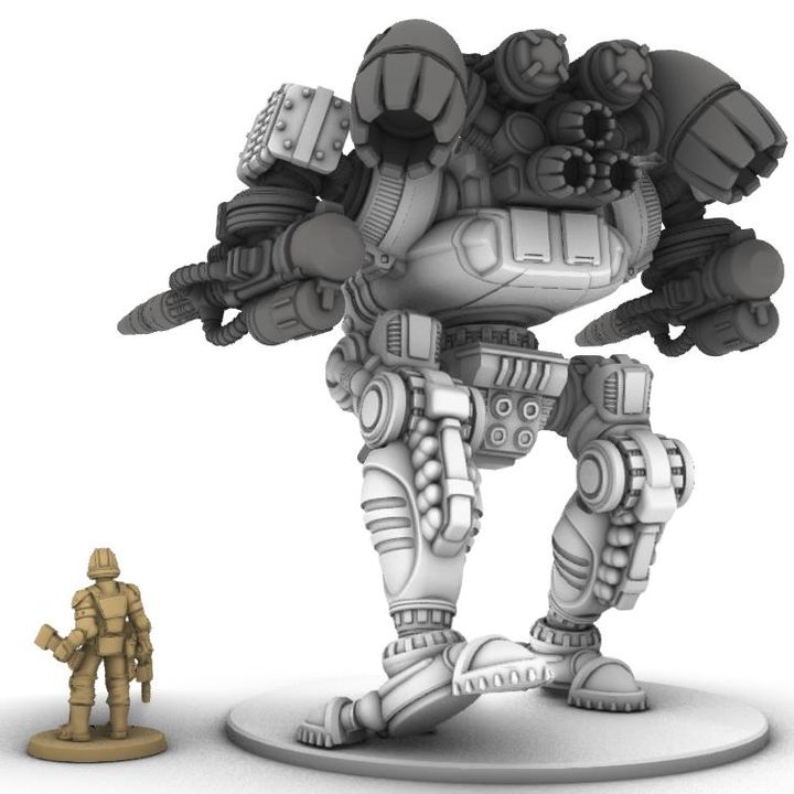 3D Printable 28mm (1/56th Scale) Consortium Viper Suit by John Bear Ross