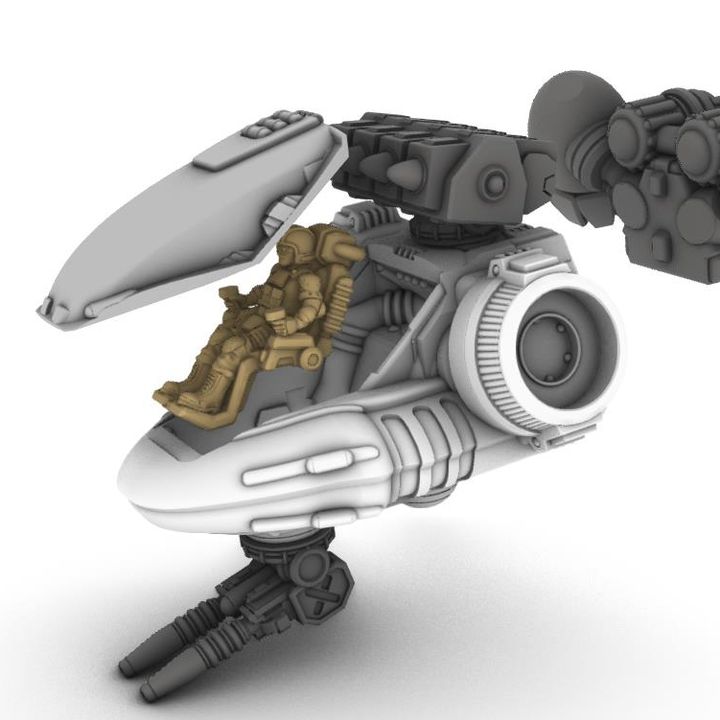 3D Printable 28mm (1/56th Scale) Consortium Viper Suit by John Bear Ross