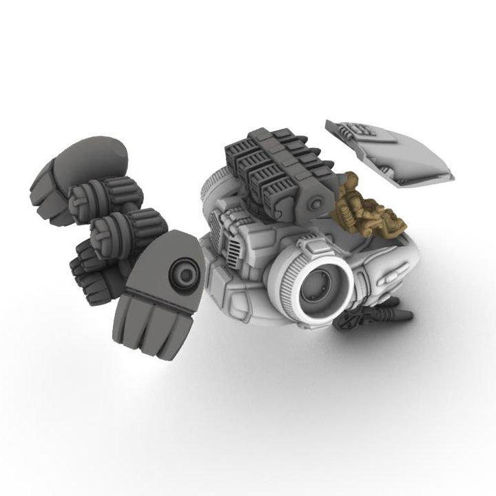 3D Printable 28mm (1/56th Scale) Consortium Viper Suit by John Bear Ross