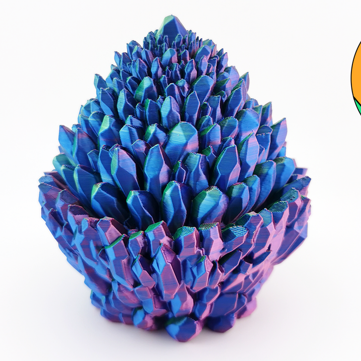 3D Printable Crystal Dragon Egg Twist Lock | Print in Place | No ...