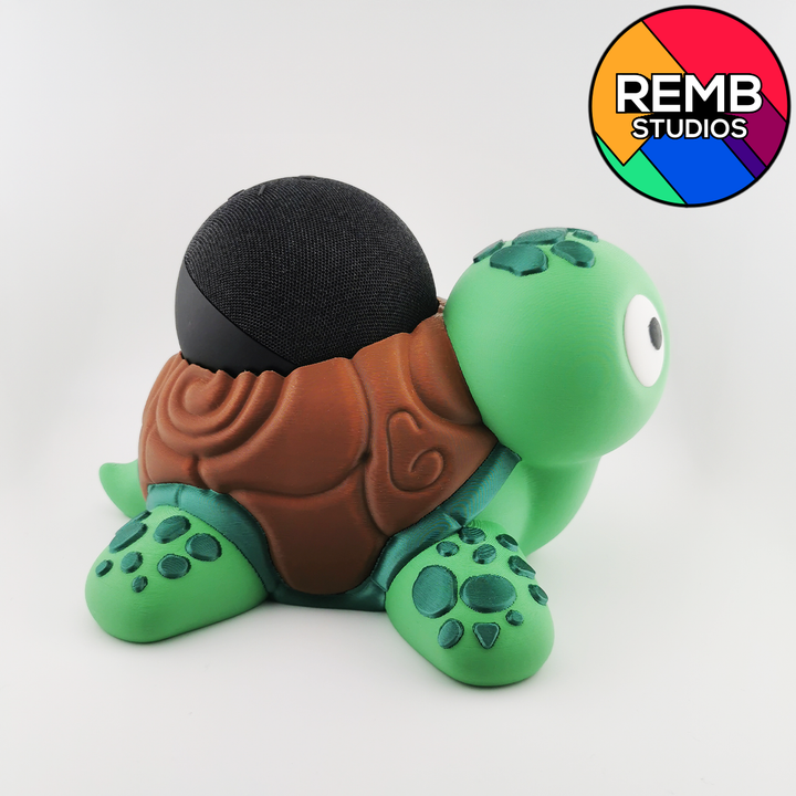 3D Printable Alexa Turtle for Echo Dot (4th Generation) Print-in-place ...