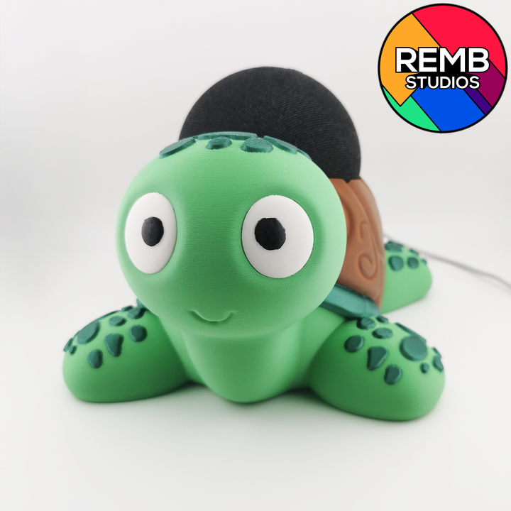 3D Printable Alexa Turtle for Echo Dot (4th Generation) Print-in-place ...