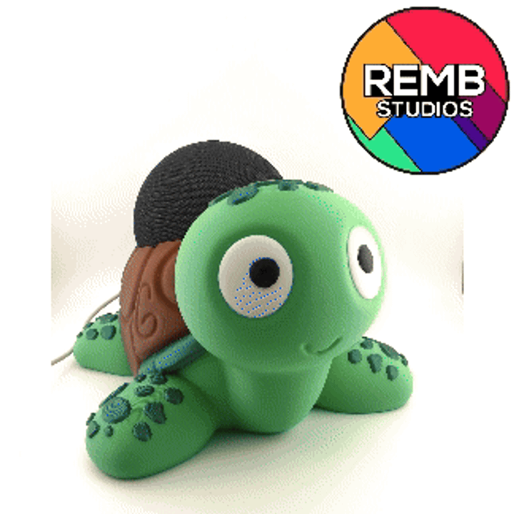 3D Printable Alexa Turtle for Echo Dot (4th Generation) Print-in-place ...