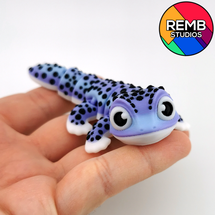 3D Printable Cute Flexi Gecko | Print-in-place | No Support by RembStudios