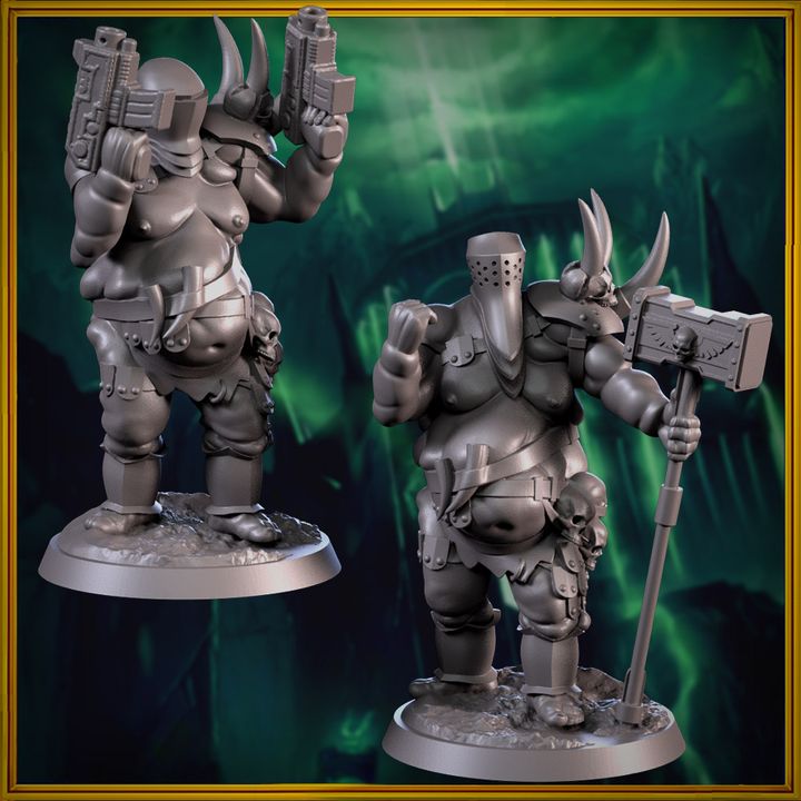 3D Printable Ogres by Sergeant Hammer