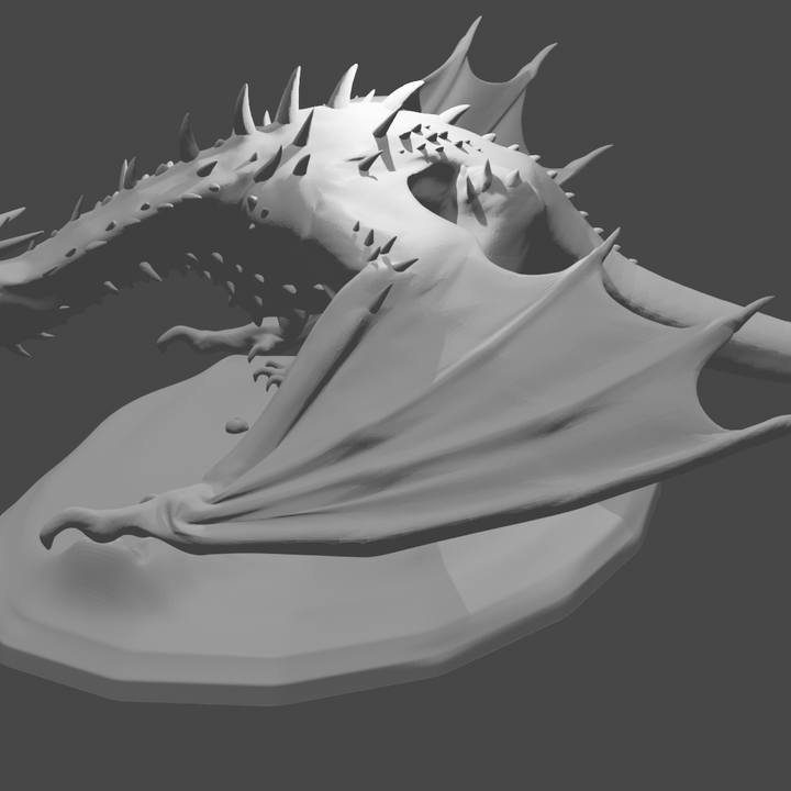 3D Printable Red Dragon by Stanley