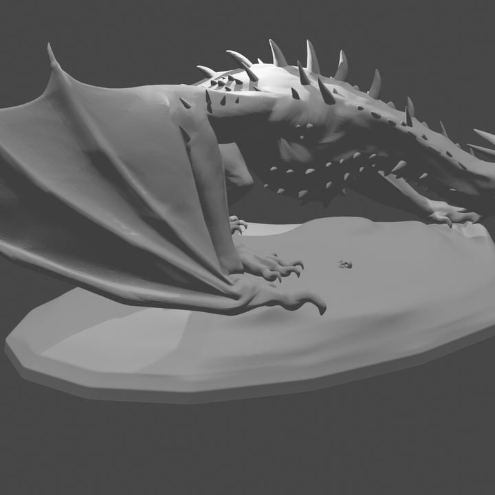 3D Printable Red Dragon by Stanley