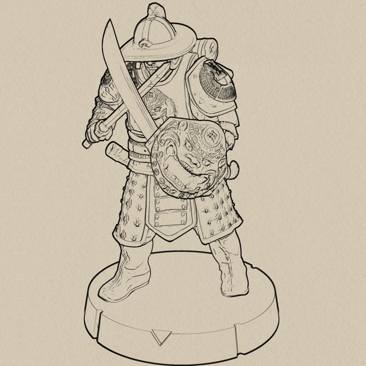 3D Printable Finch and Dragon -Huodong Battalion II by Noir Phoenix Studio