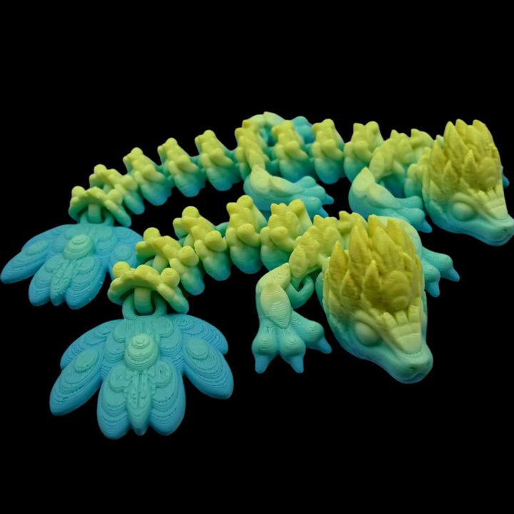 3D Printable Hera Baby and Hatchling Flexi by The Dragon's Den