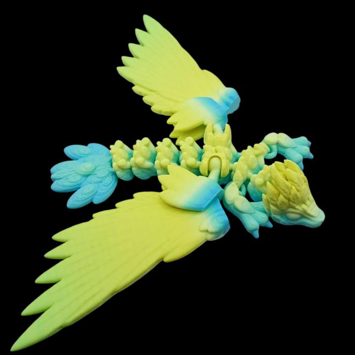 3D Printable Hera Winged Baby and Hatchling Flexi by The Dragon's Den