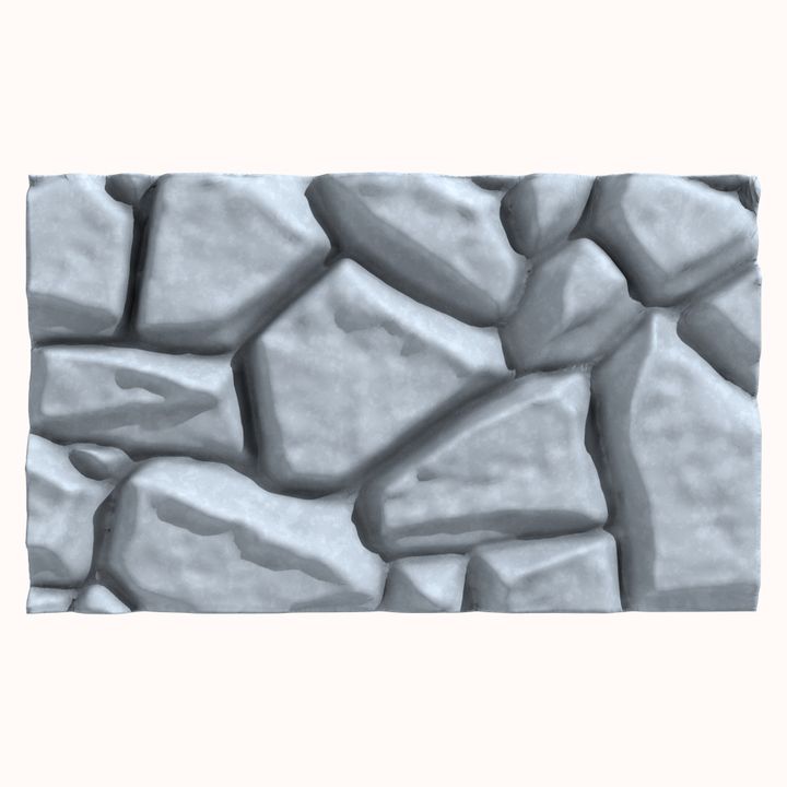 3D Printable Stone wall 184 by 1xMerch