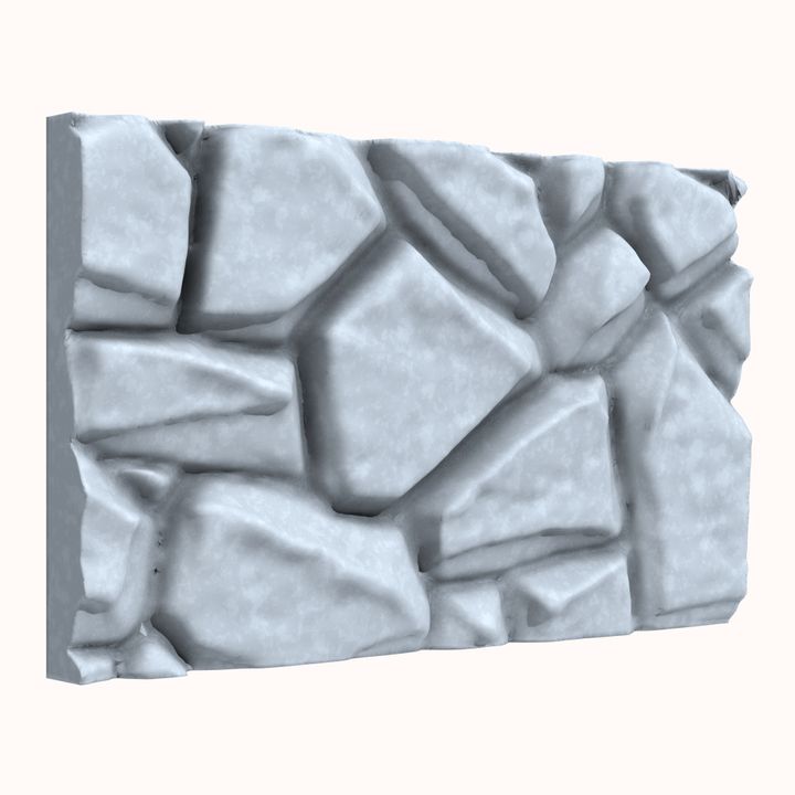 3D Printable Stone wall 184 by 1xMerch