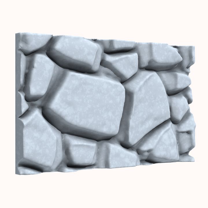 3D Printable Stone wall 186 by 1xMerch