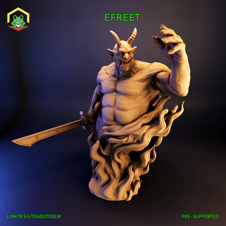 3D Printable Efreet by The Toadstool Weaver