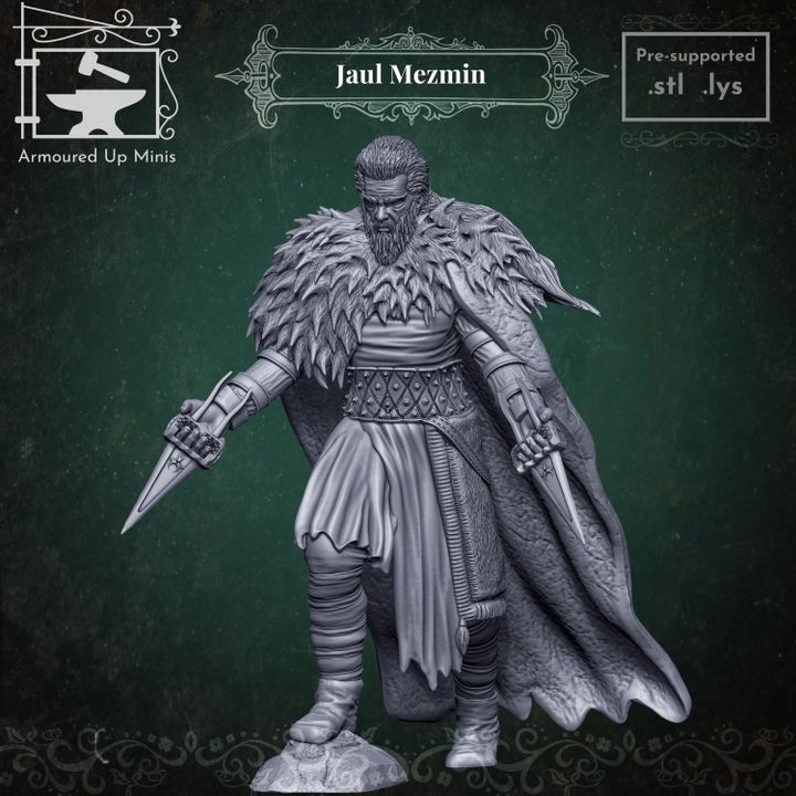 3D Printable Jaul Mezmin by Armoured Up Minis