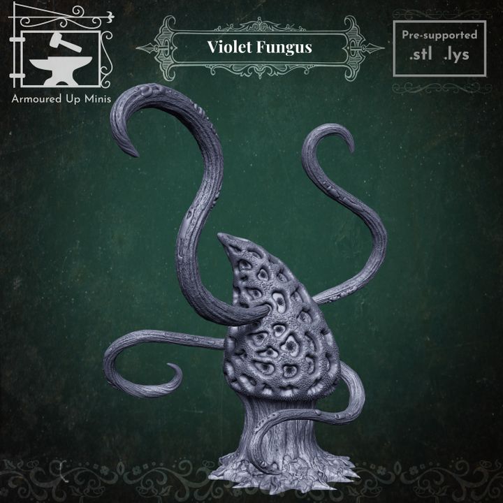 3D Printable Violet Fungus by Armoured Up Minis