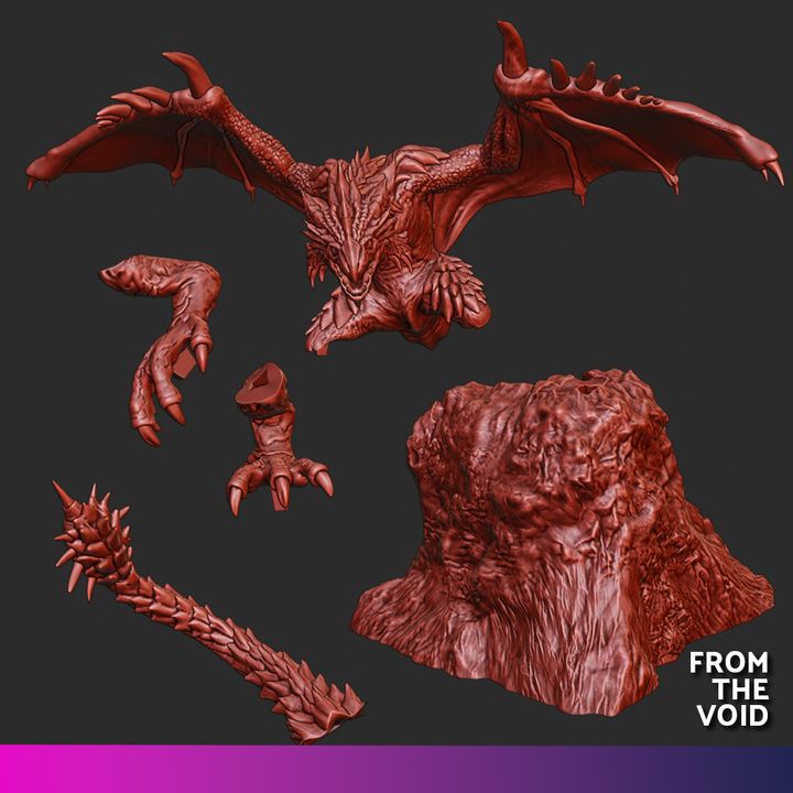 3D Printable RATHALOS - Monster Hunter Figurine by FromTheVoid
