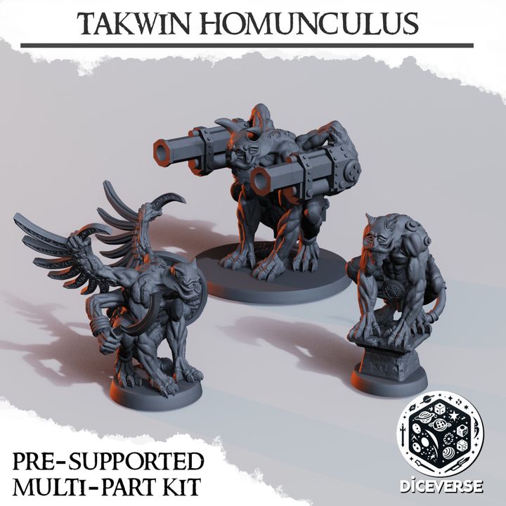 3D Printable Takwin Homunculus by Diceverse