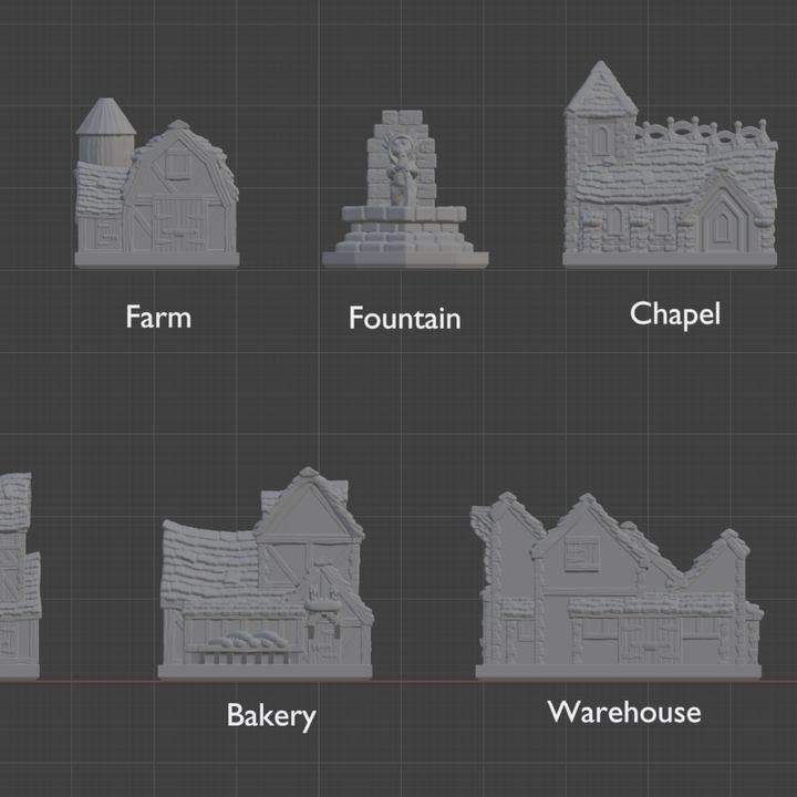 3D Printable Tiny Buildings for Tiny Towns Board Game and DND / TTRPG ...