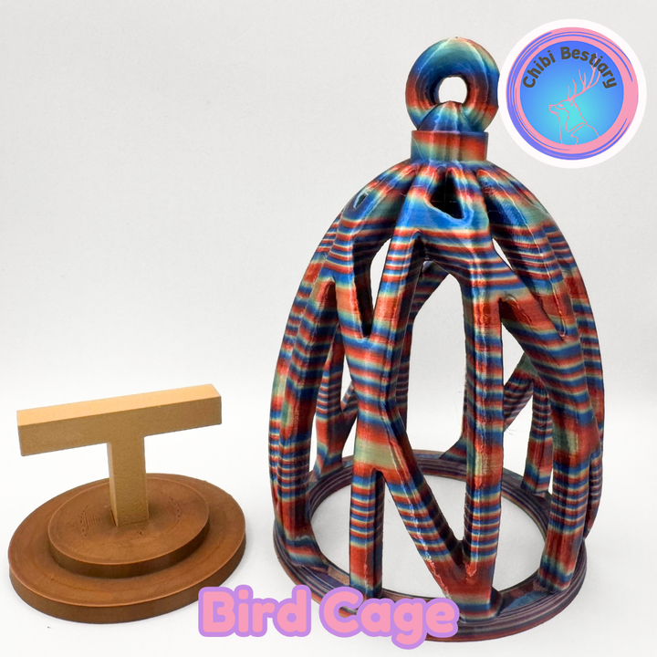 3D Printable Bird Cage (for Cosmo/ Peep) by ChibiBestiary