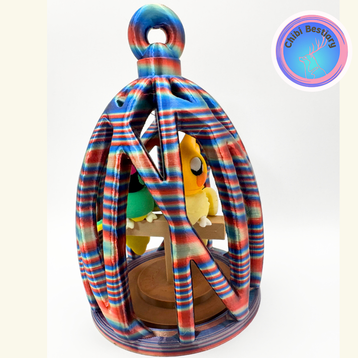 3D Printable Bird Cage (for Cosmo/ Peep) by ChibiBestiary