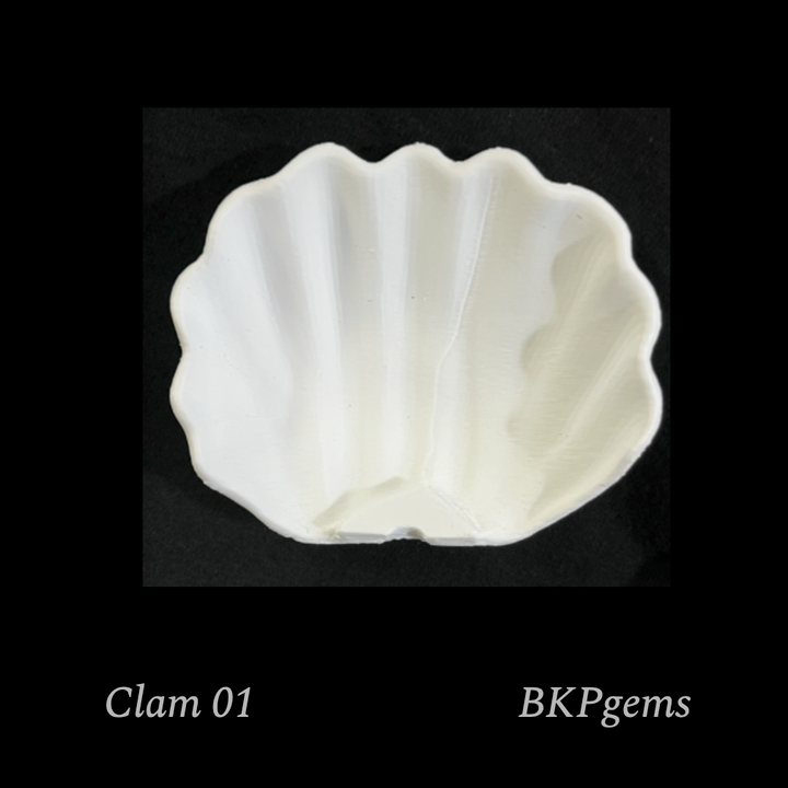 3D Printable Clam 01 by BKPgems