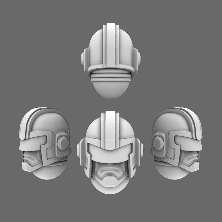 3D Printable Space Knights V1 Exterminator Judicator Helmet by BW ...