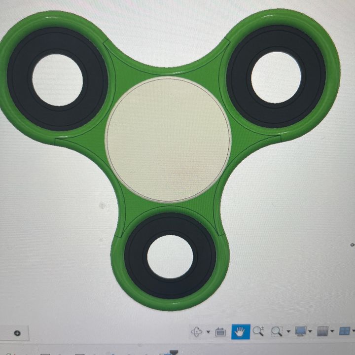 3D Printable Fidget spinner by Rochane Stewart