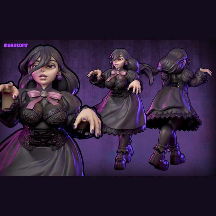 3D Printable Spooky Goth by mayatomr