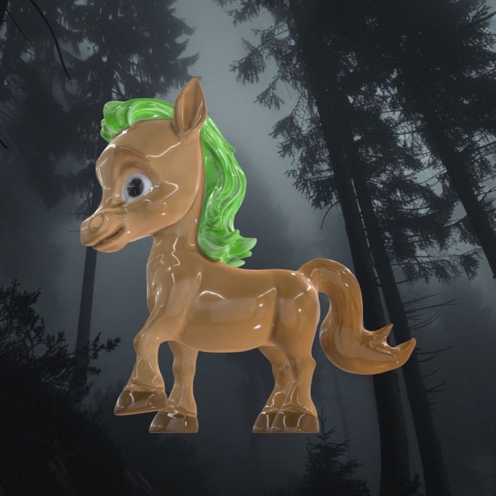 3D Printable Charming Stylized Pony by david martin